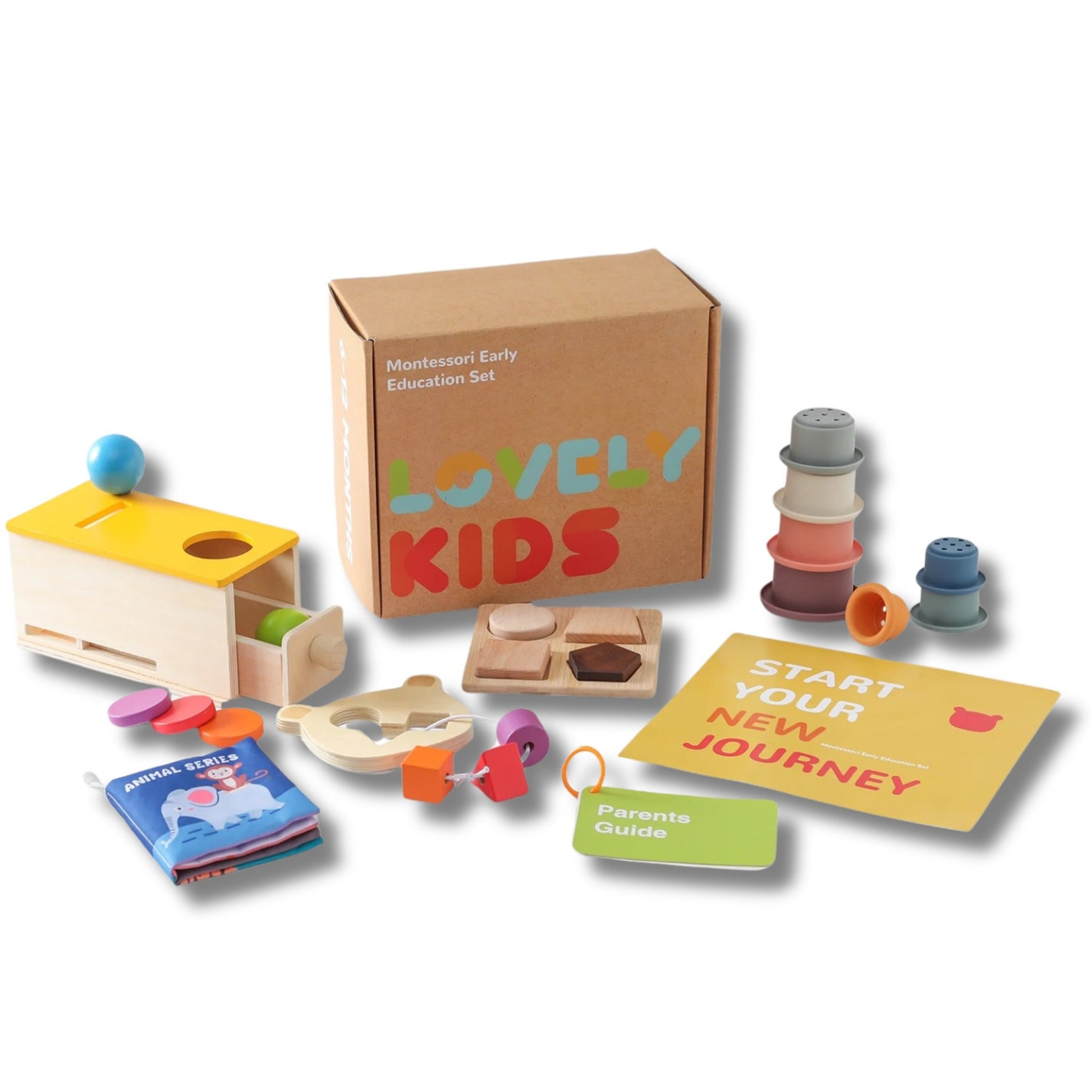 HBK Montessori Baby Toy Box Kit | Wooden Toy Set for Babies – Hunny ...