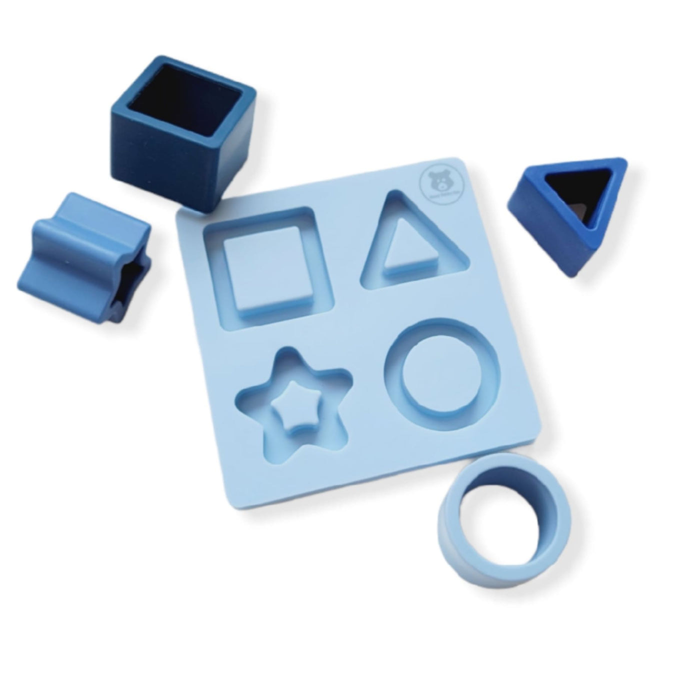 Hunny Bubba Kids - Silicone Shape Puzzle and Geometric stacker
